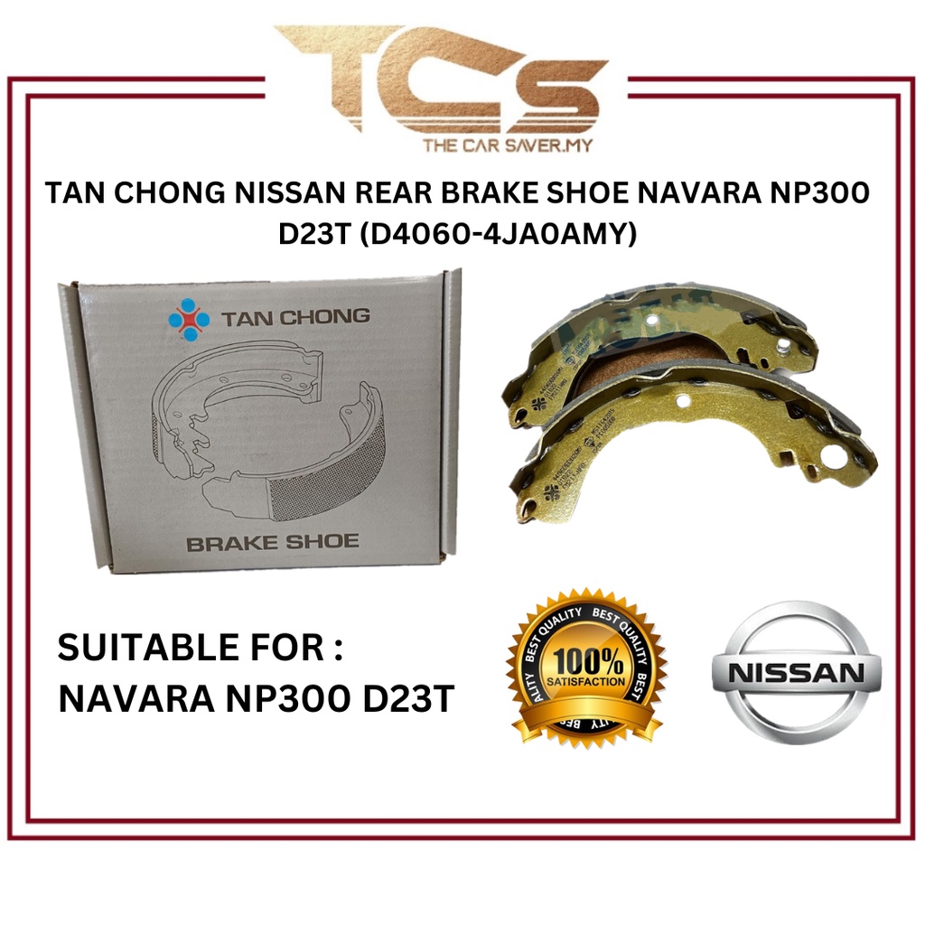 Tan Chong/ Autoplus Nissan Rear Brake Shoe Navara NP300 D23T (D4060-4JA0AMY) | Shopee Malaysia