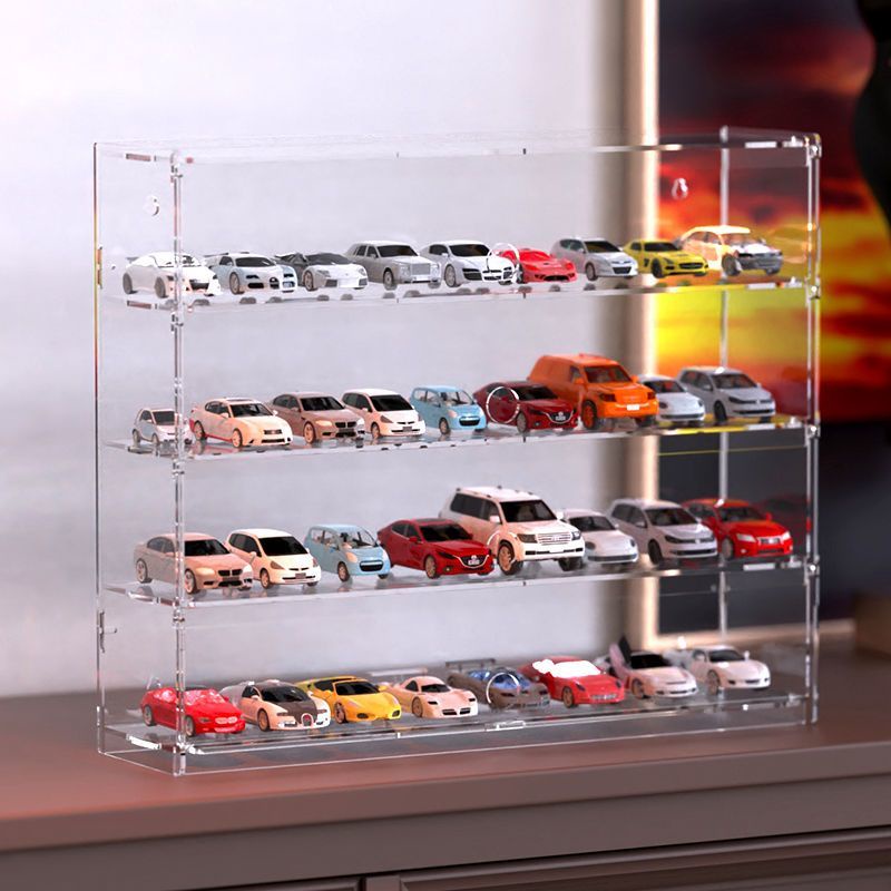 HONLI Toy Storage Transparent Acrylic Model Frame, Parking Space Floor ...