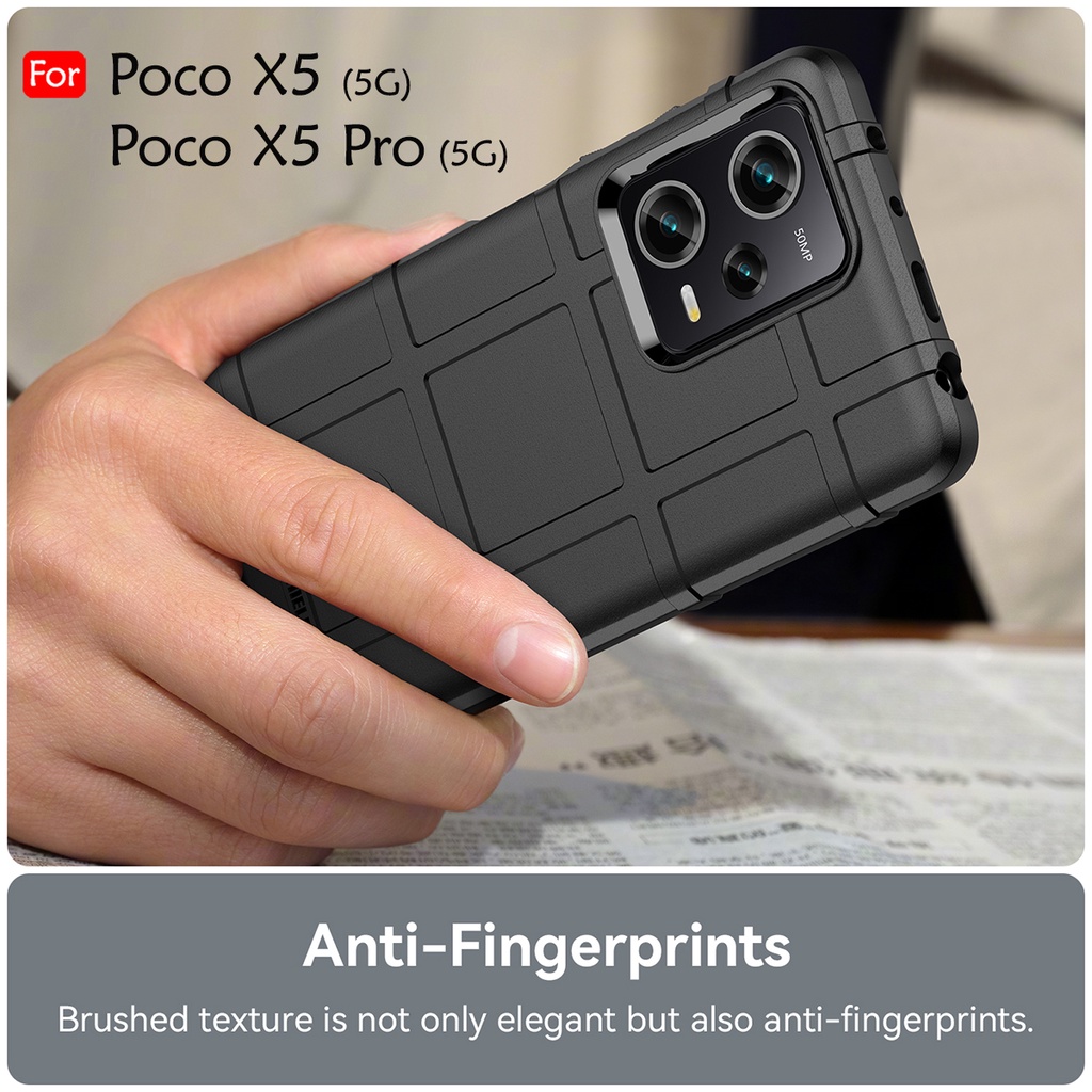 Xiaomi Poco X5 5G X5 Pro 5G Rugged Thick TPU Shockproof Case Cover Back ...