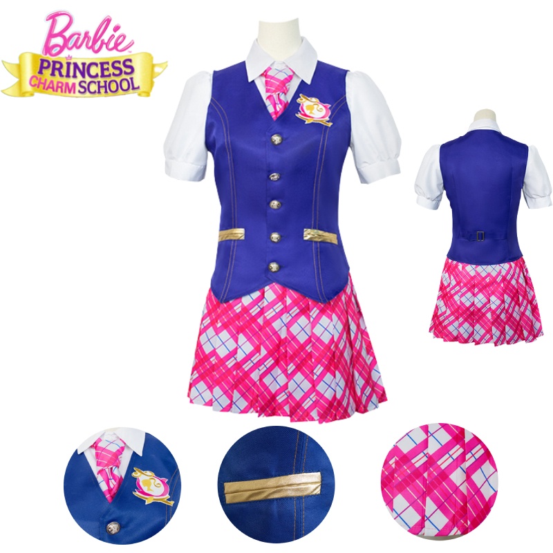 Princess Charm Barbie School Cosplay Costume Delancey Devin Suit ...