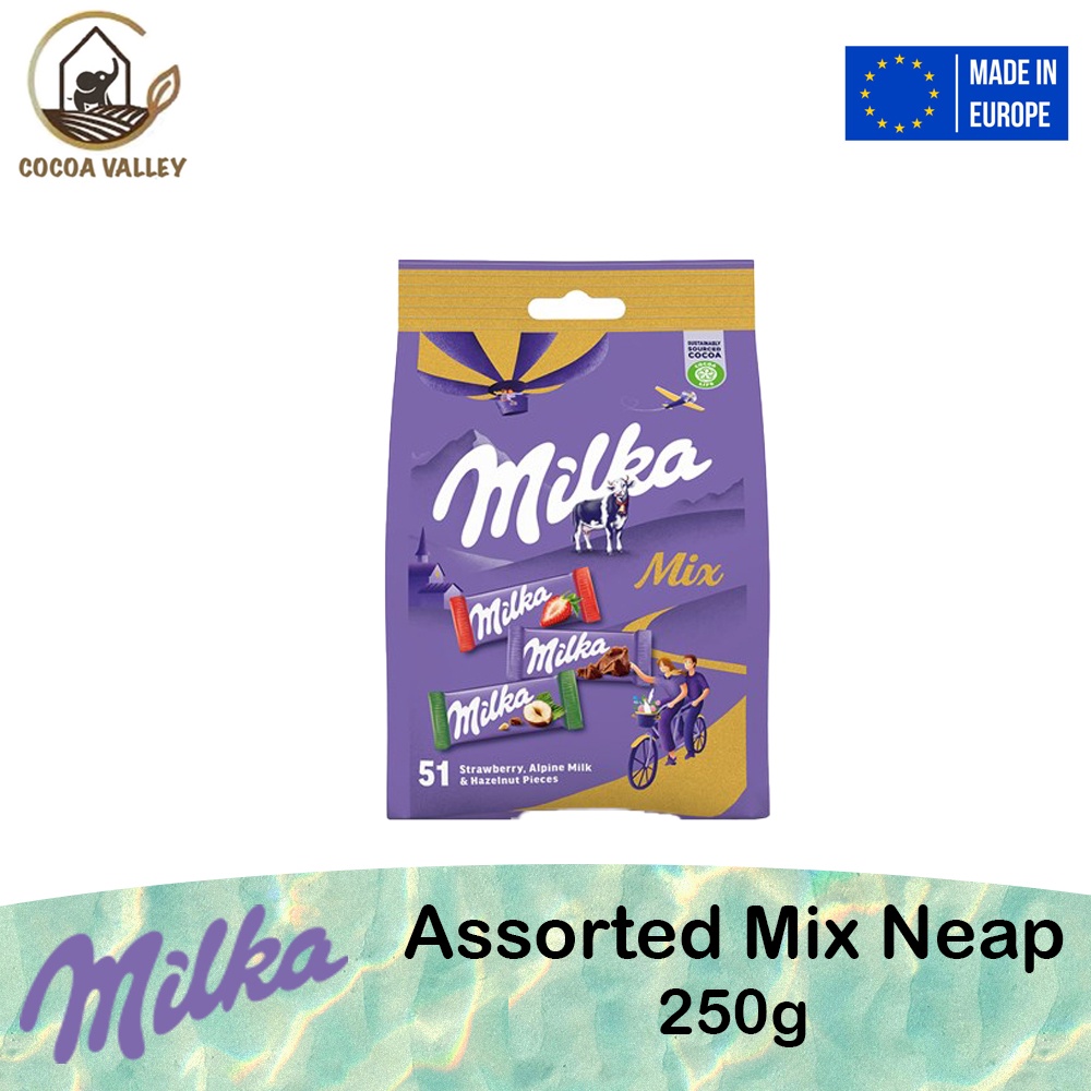 Milka Mix Assorted Neap Pouch Bag 51 Pcs 250g | Shopee Malaysia