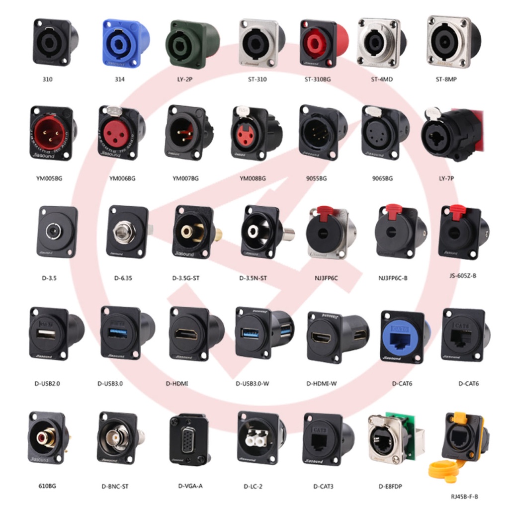 1U 2U Rack Patch Panel 8 12 16 24 Way Channel Flight Case Mount for XLR ...