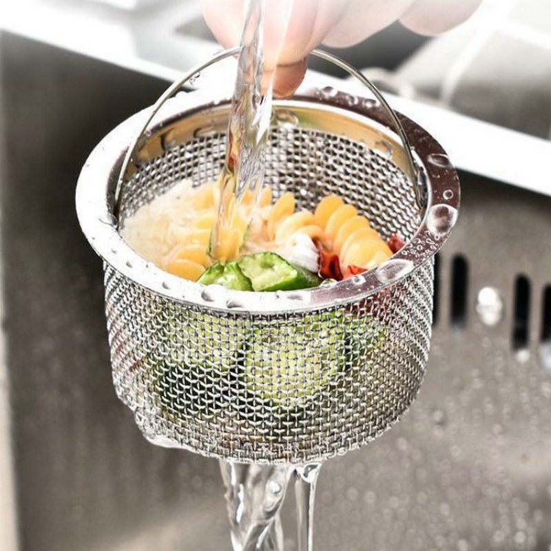 Kitchen Sink Mesh Strainer Basket / Stainless Steel Drain Filter with ...
