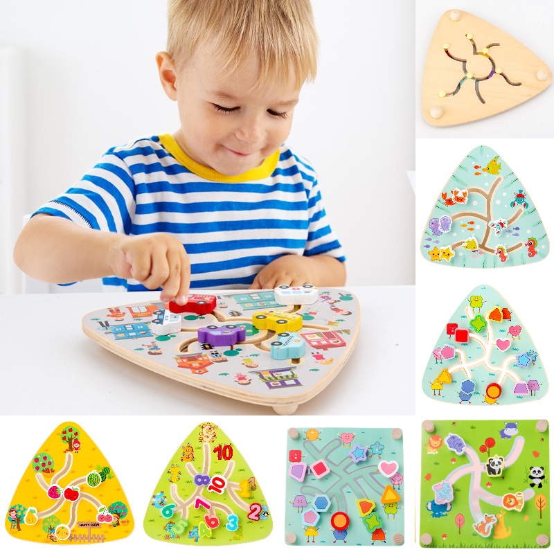 Logic Wooden Interactive Game For Kids Improves Cognitive Abilities And ...