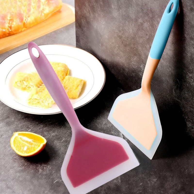 Silicone Wide Spatula Tamagoyaki Shovel Beef Meat Pizza Fried Egg ...