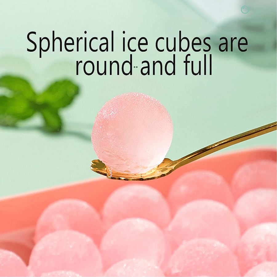 Round Ice Ball Ice Cube Maker Mold Sphere Ice Cube Freezer Ice Mold ...