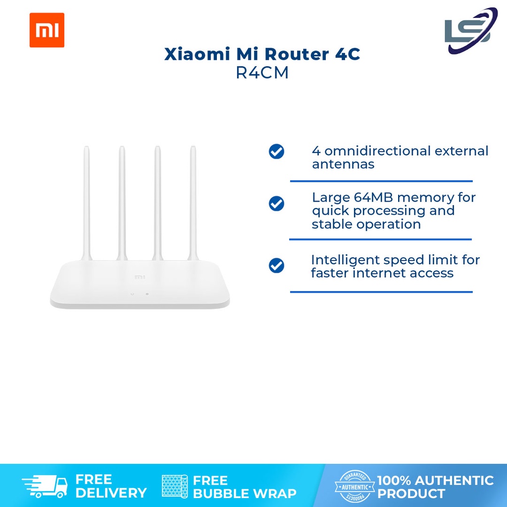 Xiaomi Mi Router 4C (Chinese Version) R4CM | External Antennas for ...