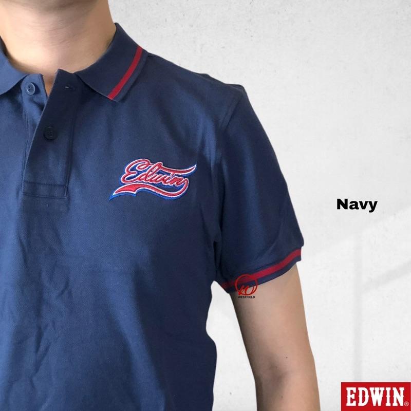 🔥NEW ARRIVAL🔥 EDWIN MEN’S SIGNATURE LOGO EMBROIDERY COLLAR POLO T-SHIRT ...