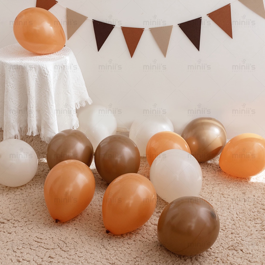 MINIIS PARTY 30pcs Retro Balloon Set Retro Color Balloon Vintage ...