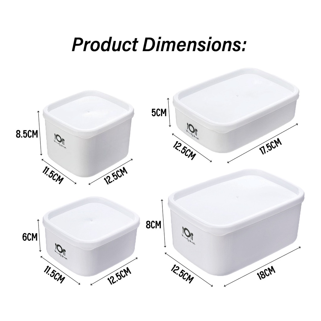 DC Storage Food Container Box Microwave Freezer Safe for Kids Home ...