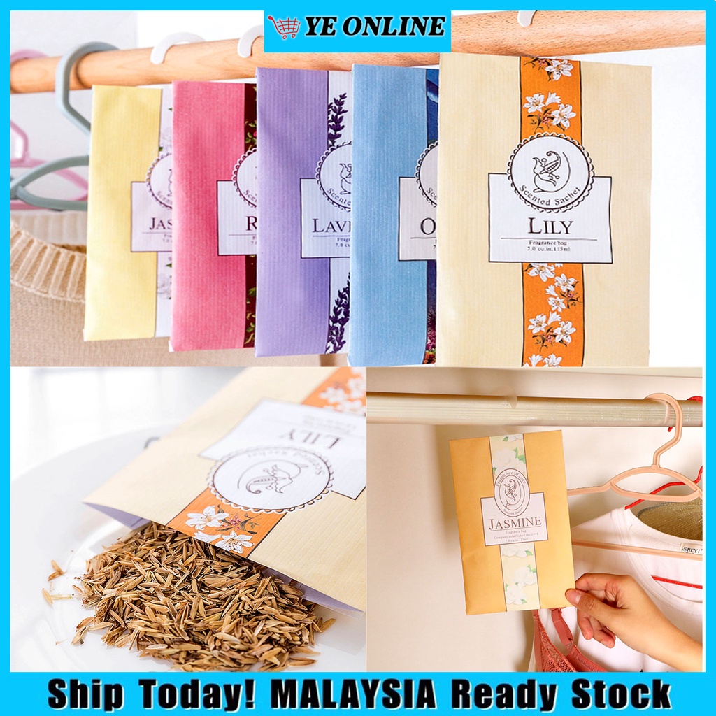 Wardrobe Closet Perfume Fragrance Hanging Sachet Bag Cupboard Air Fresh ...