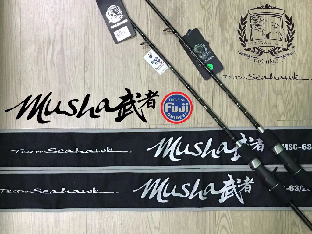 TEAM SEAHAWK MUSHA BAITCASTING(BC) SLOW JIGGING FISHING ROD | Shopee ...