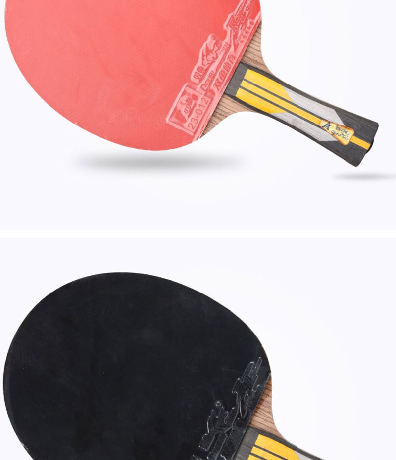 Double Fish 5/6 Star Table Tennis Racket 7 Wood Offensive Good Feeling ...