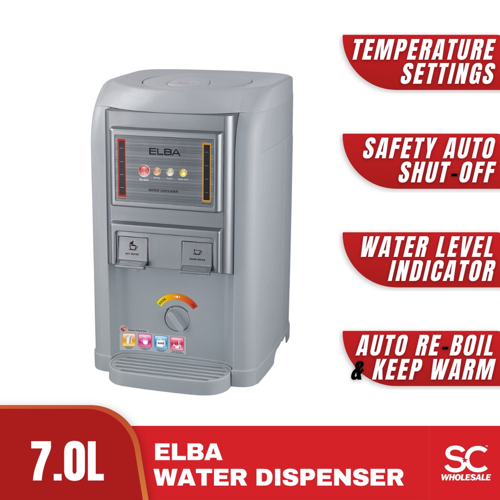 Elba Water Dispenser EWD-B7068 (GR) (7.0L) | Shopee Malaysia