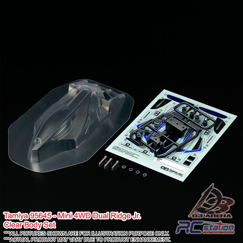 Tamiya #95645 - Mini 4WD Dual Ridge Jr. Clear Body Set | Shopee Malaysia