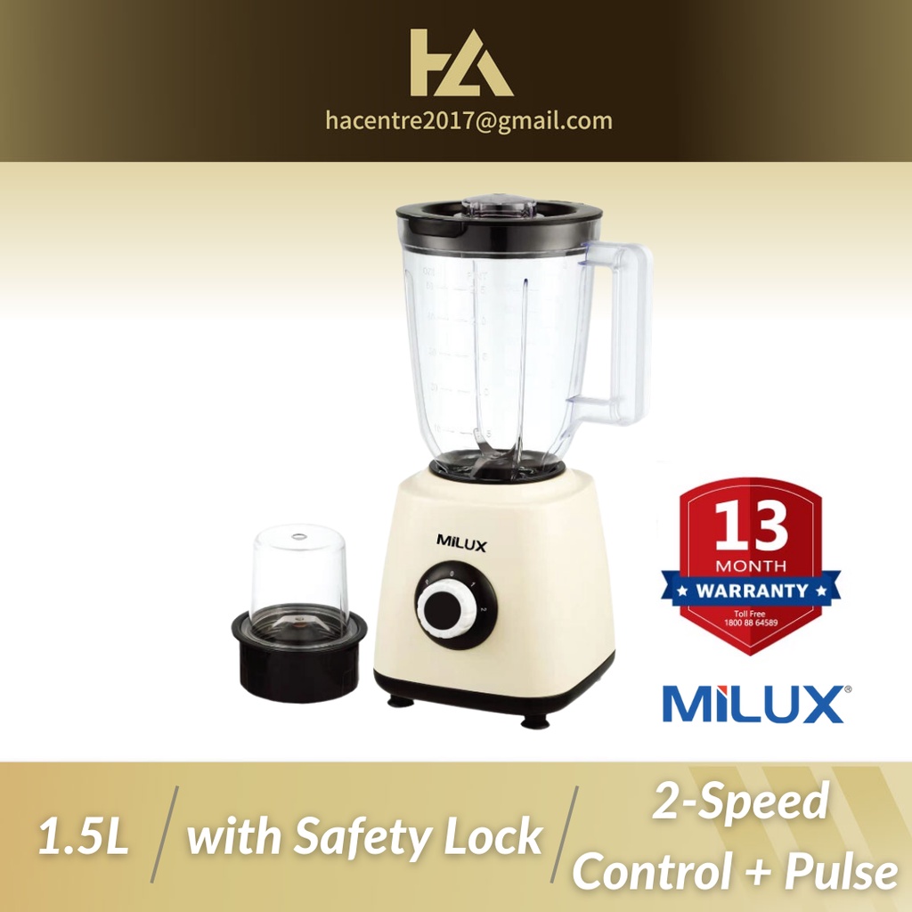 Milux 1.5L 2-in-1 Blender MBD-415(BG) | Shopee Malaysia