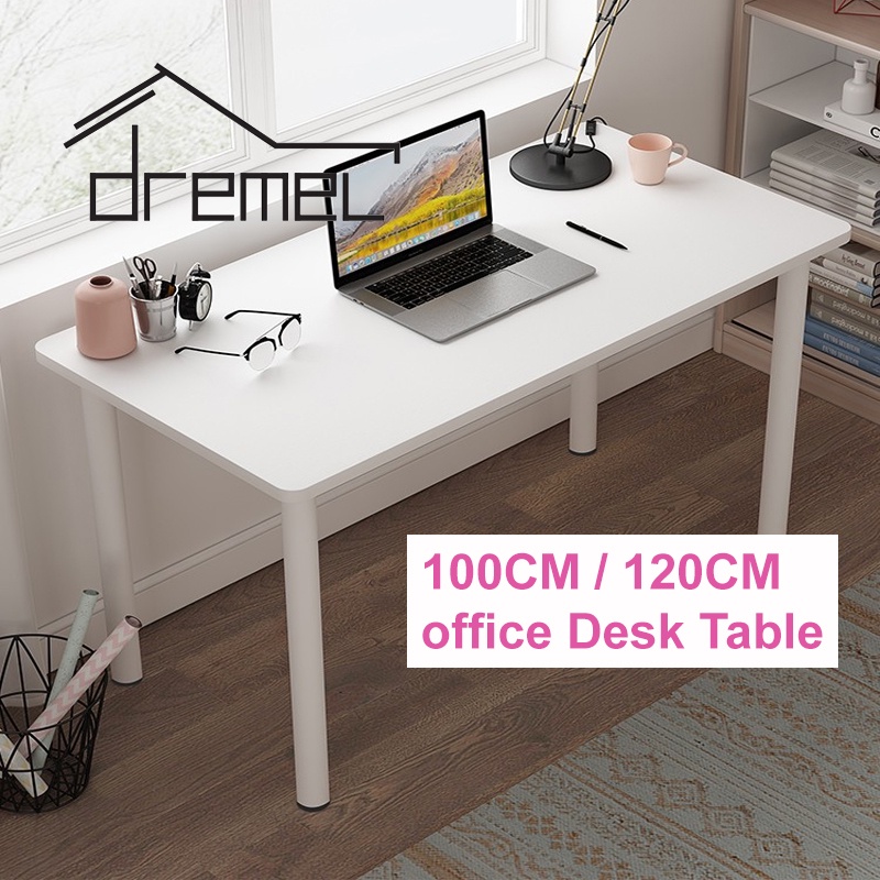 DREMEL 100CM/120CM Large And Spacious Computer Desk Desktop Home Simple ...
