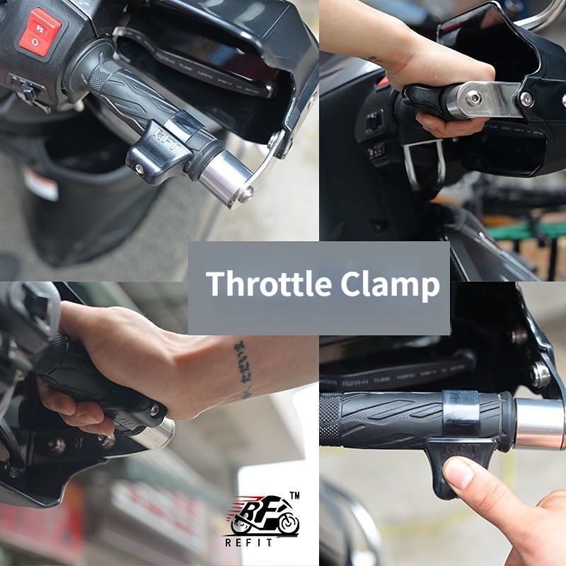 Motorcycle Throttle Booster Handle Grips Clip Cruise Control Throttle ...