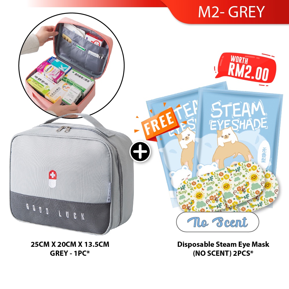 Portable Medical First Aid Kid Travel Use Storage Bag Drugs Empty Beg ...