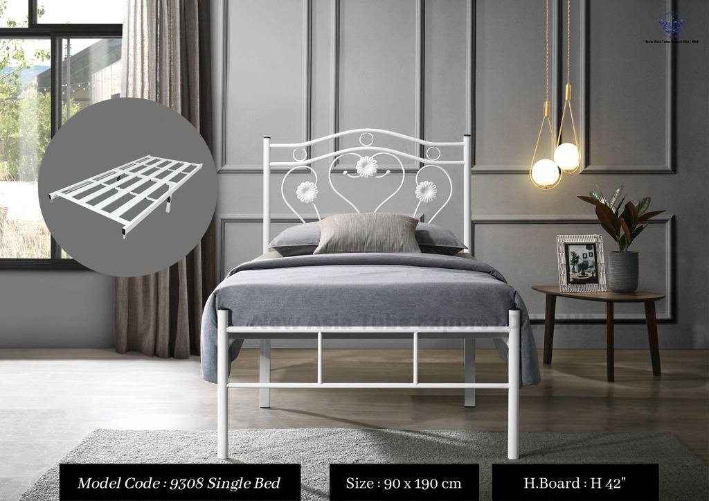 Cassa Single / Super Single Metal Bed Frame Single Bed Bedframe Iron ...
