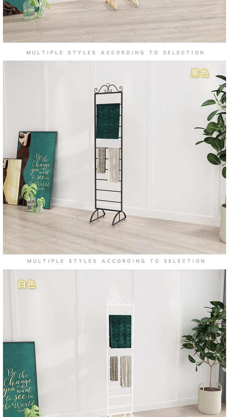 Display Stand Floor Scarf Rack Display Stand Stall Stand Golden Shawl ...