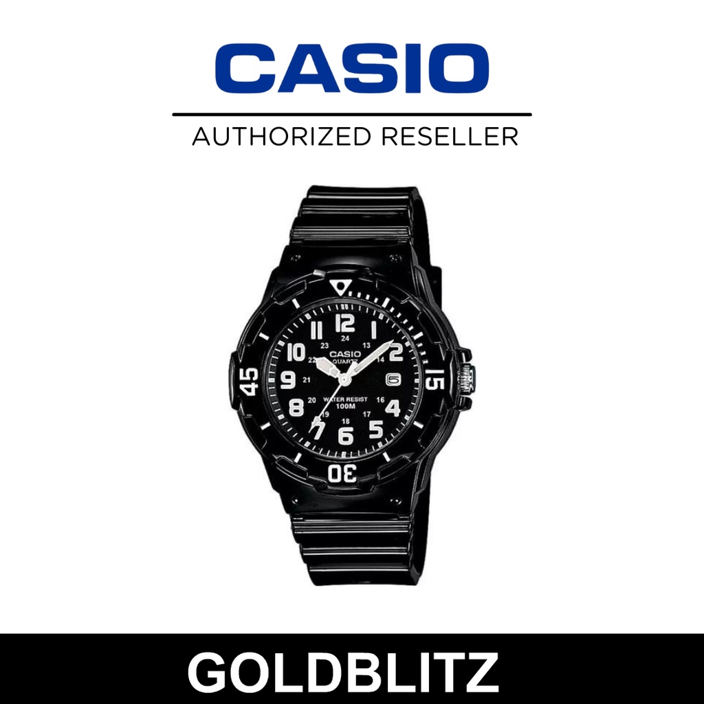 Casio LRW-200H-1B Quartz Analog Black Dial Black Resin Watch | Shopee ...
