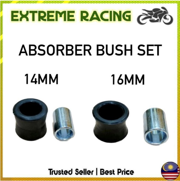 14MM 16MM Absorber Bush Set Bush + Rubber Absorber Swing Arm Bush ...