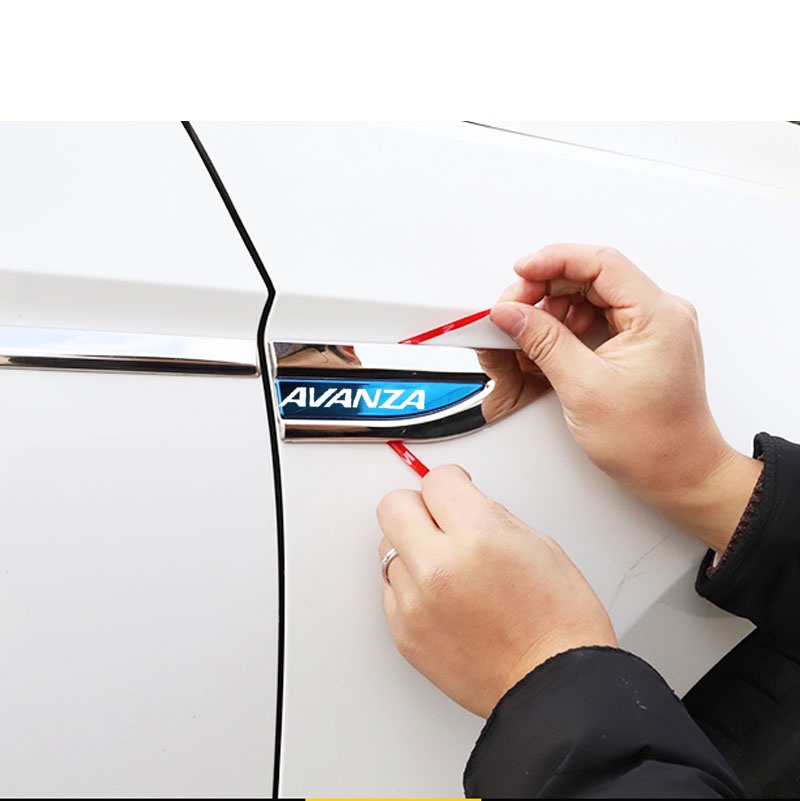 1 Set Stainless Steel Car Door Fender Metal Side Logo Stickers （Left ...