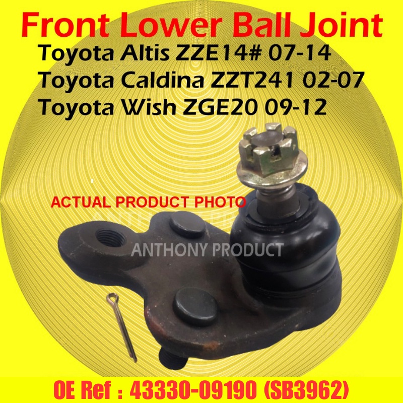 Toyota Corolla 1.6 1.8 2.0 Wish ZGE20 Caldina 1.8 2.0 Lower Arm ...