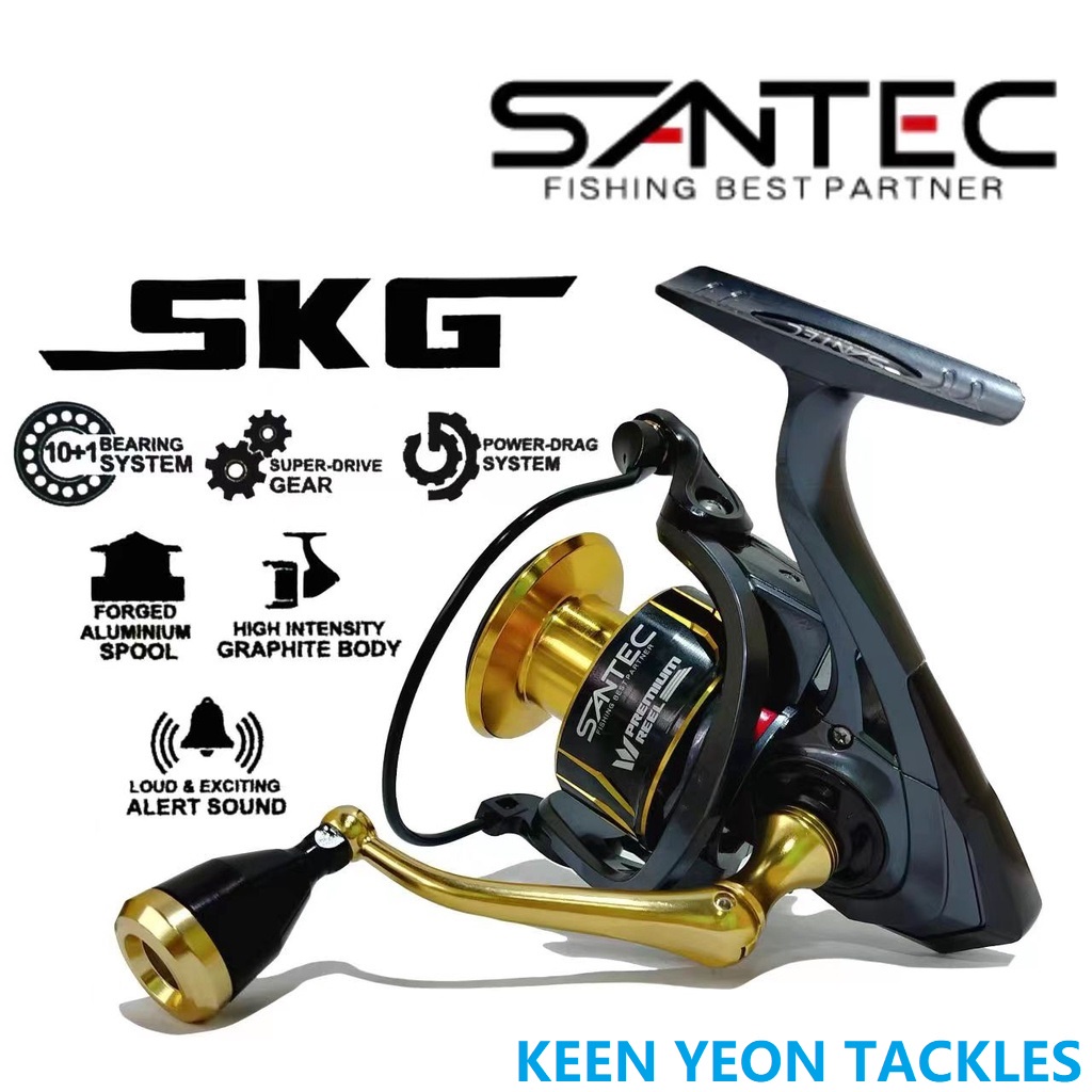 SANTEC SKG FISHING REEL ( SPINNING ) | Shopee Malaysia