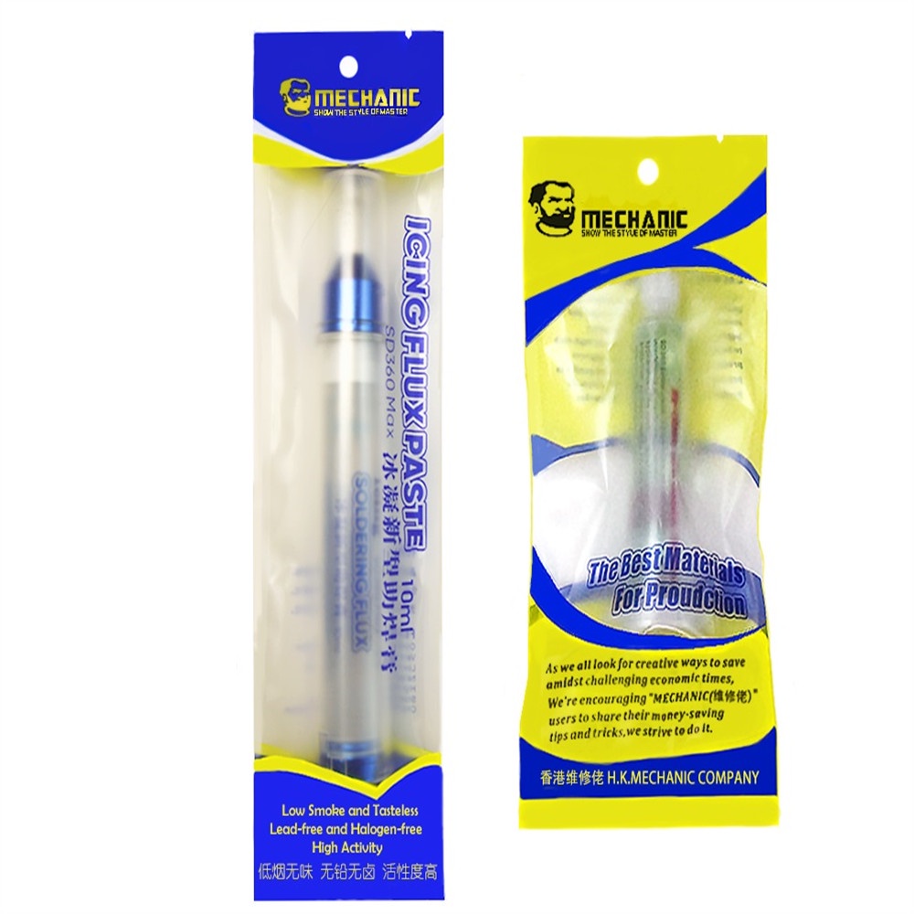 MECHANIC Icing SD360 Max 10cc No-Clean Transparent Solder Paste Welding Advanced Oil Flux For ...