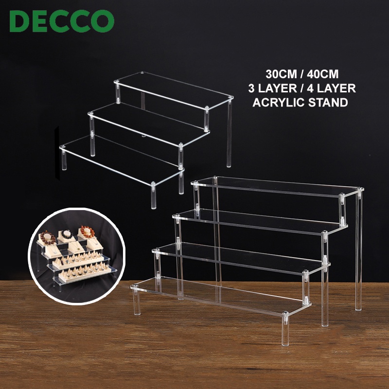 Decco 3/4 Layer 30CM/40CM Acrylic Display Stand Mini Doll Storage ...