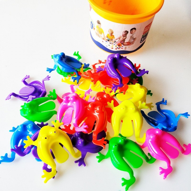 Bounce Mini Inflatable Frog Balloon Pendant Toy / Plastic Frog Balloon ...