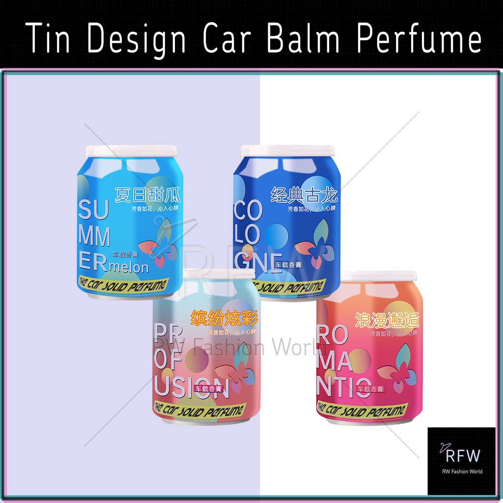 Tin Design Car Balm Perfume / Minyak Wangi Balm Kereta Rekaan Tin ...