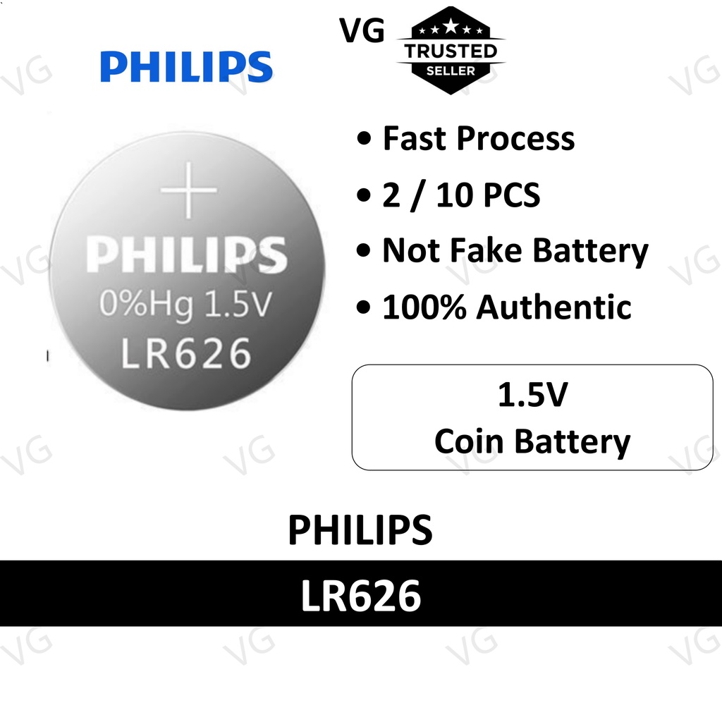 [100% ORIGINAL] PHILIPS LR626 AG4 377 LR66 SR626SW SR66 177 376 ...