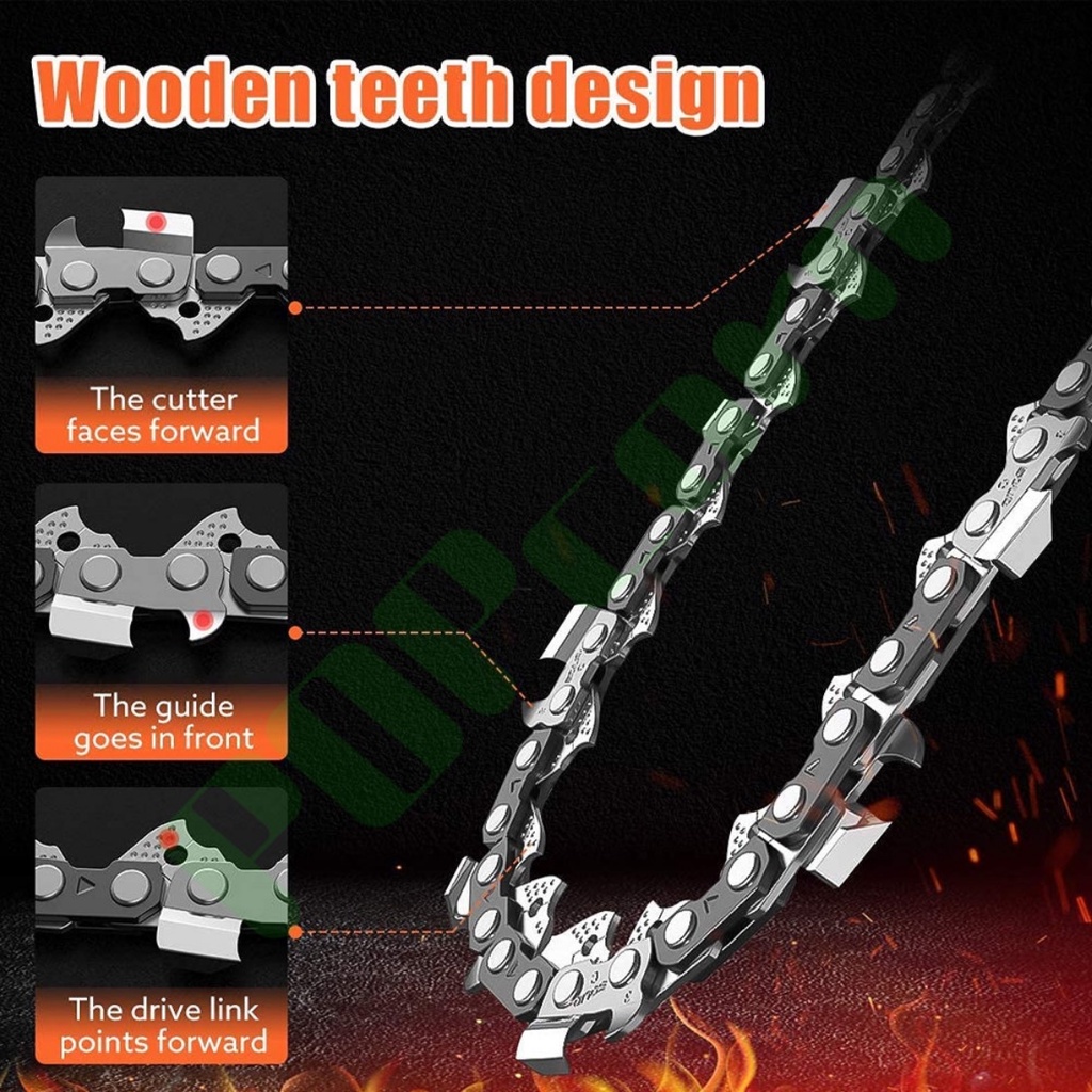 【24H Shipping】4"/6"/8"/12" Chain Only For Mini Cordless Chainsaw ...