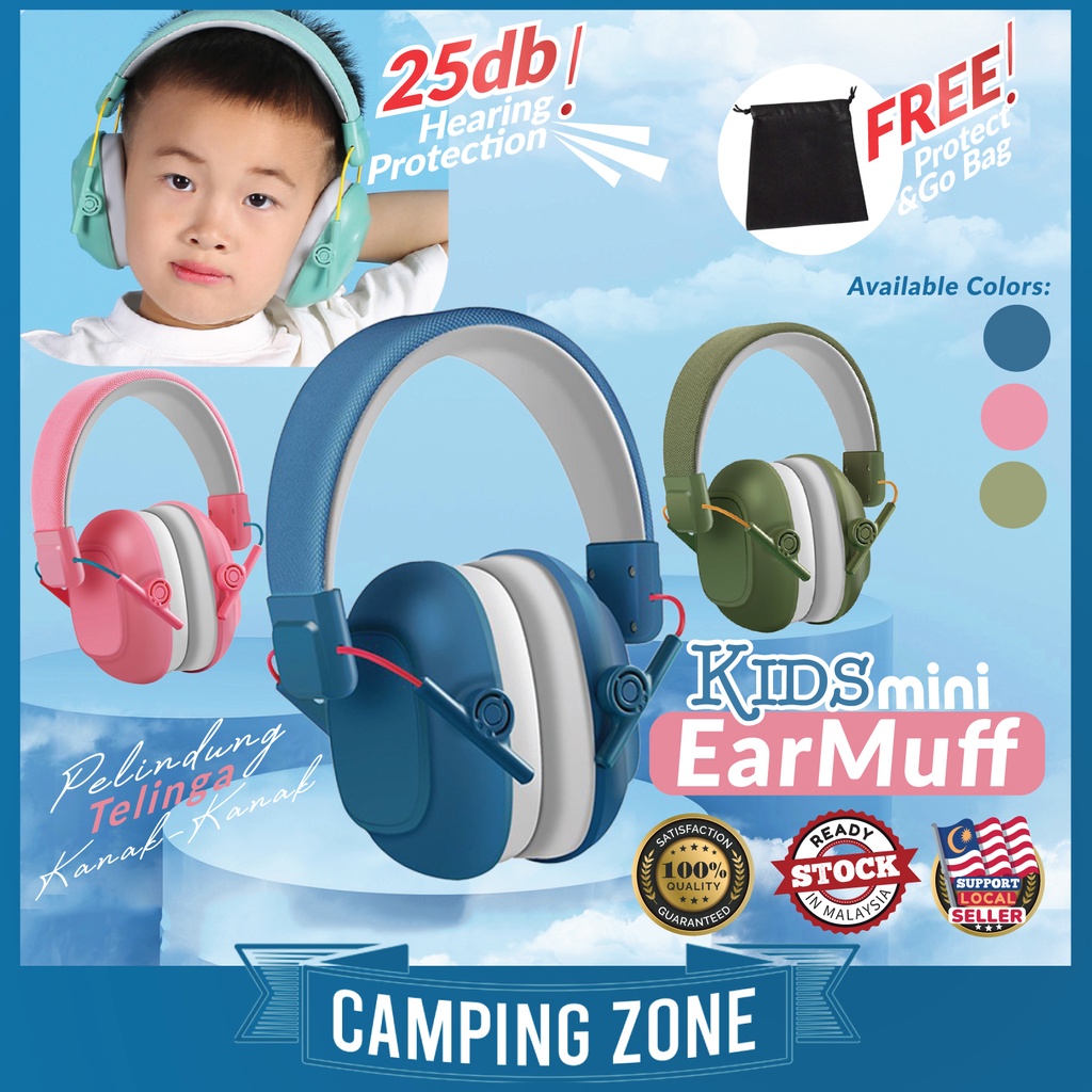 Kids Mini Earmuff Anti Noise Reduction Cancellation Baby Ear Muff ...