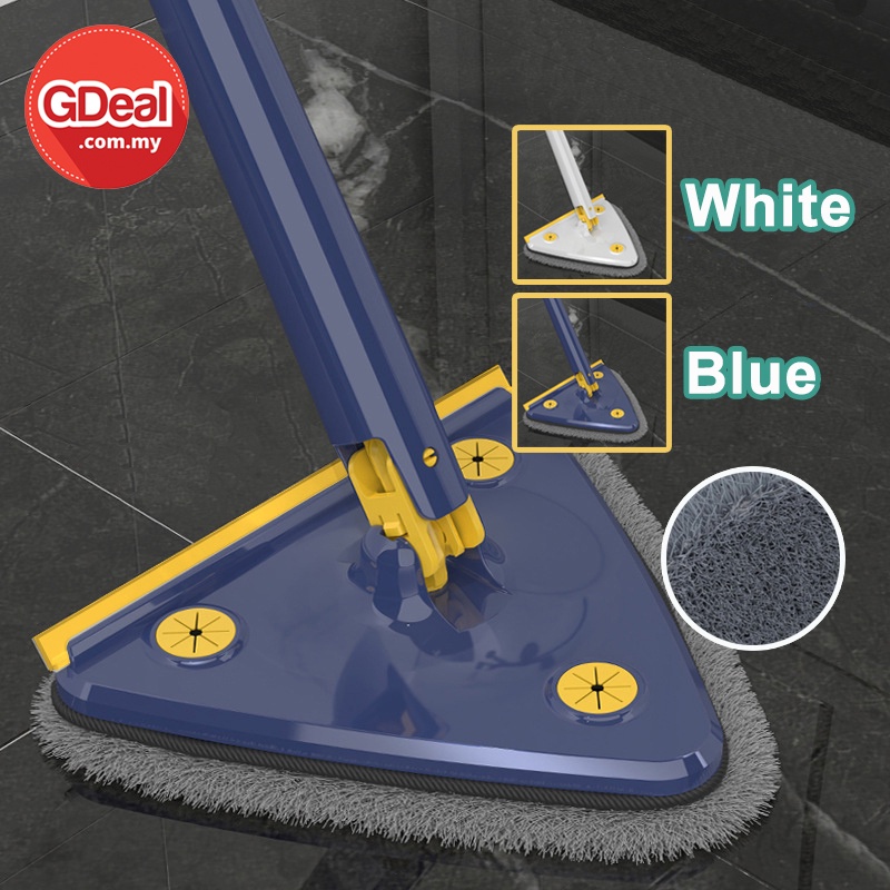 GDeal Triangular Mop With Scraping Strip Self Twisting Water 360 Degree ...