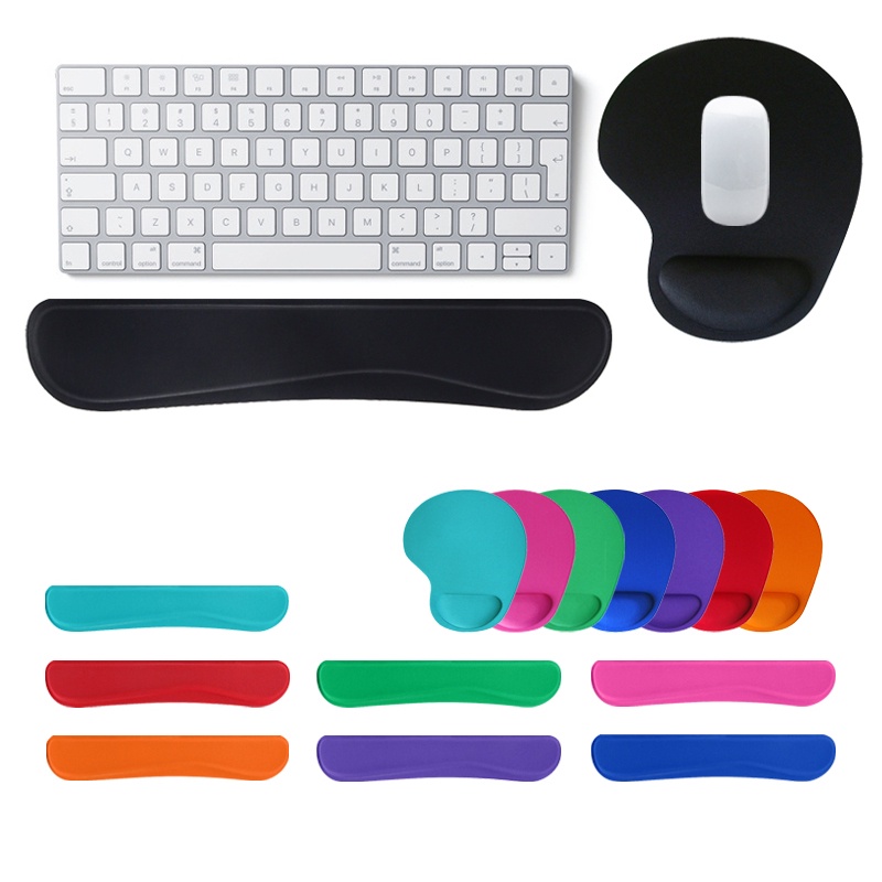 Wrist Rest Pad Keyboard pad Mousepad Ergonomic Support Pad Comfortable ...
