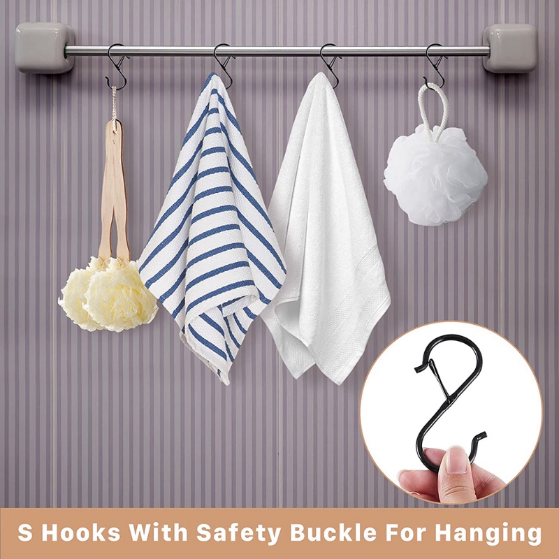 2/5/10pcs Metal Spring S Hook S Shaped Hook Hanging Plant Light Metal ...