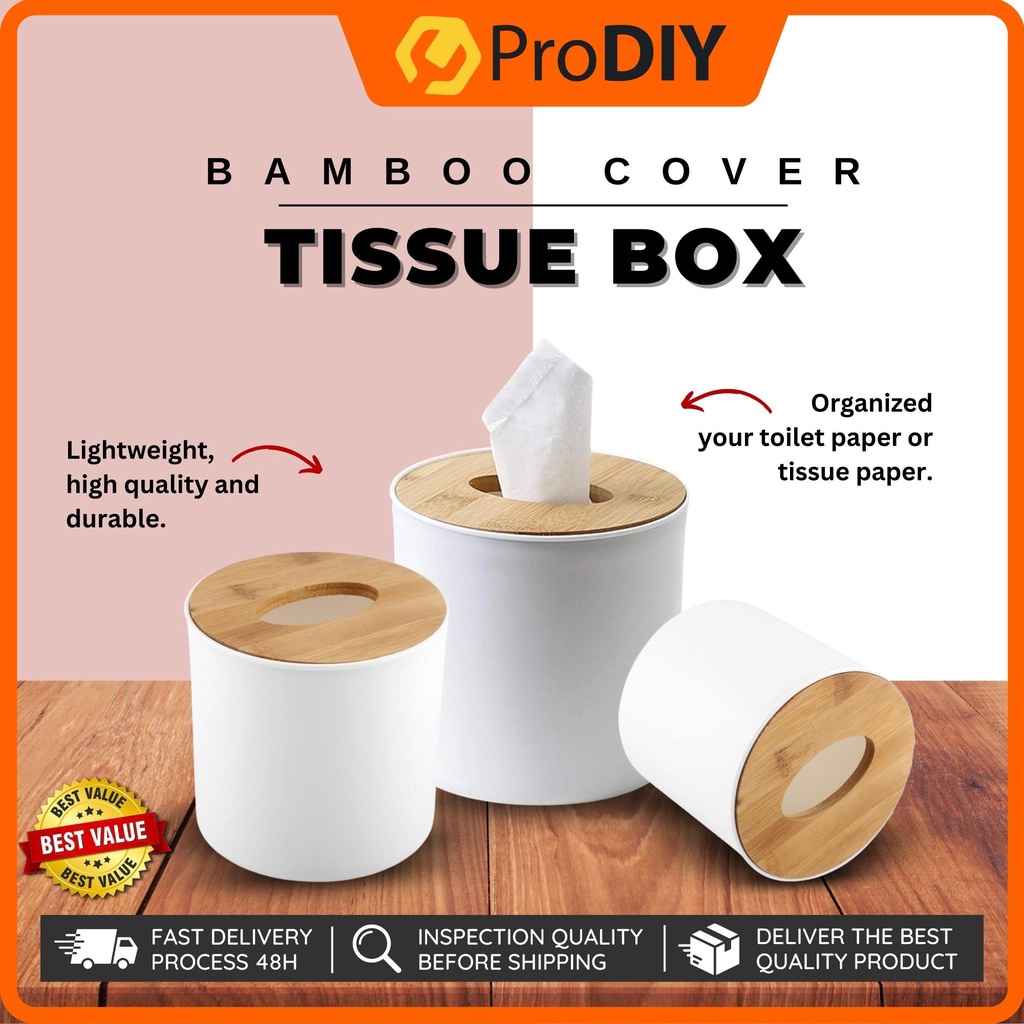 Bamboo Wooden Tissue Box Bekas Tisu Tissue Holder Kotak Tisu Tissue Box ...
