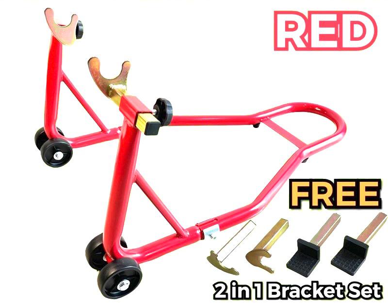 Premium Motorcycle Universal Rear Paddock Stand Alloy Rear Wheel Chock ...