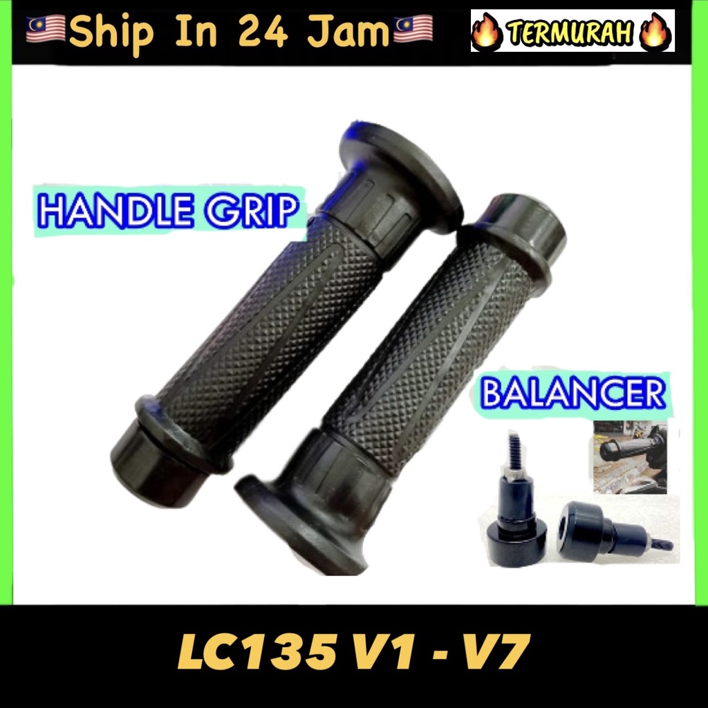 YAMAHA LC135 Handle Grip (SET) v1 V2 V3 V4 V5 V6 V7 Throttle Grip 135LC END GRIP COver batu ...