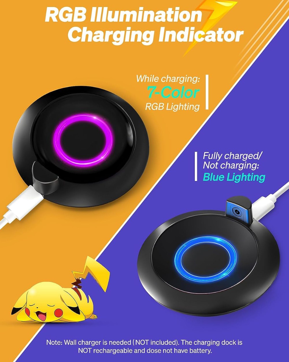 Charging Dock with Silicone Case for Nintendo Pokemon GO Plus + 2023 ...