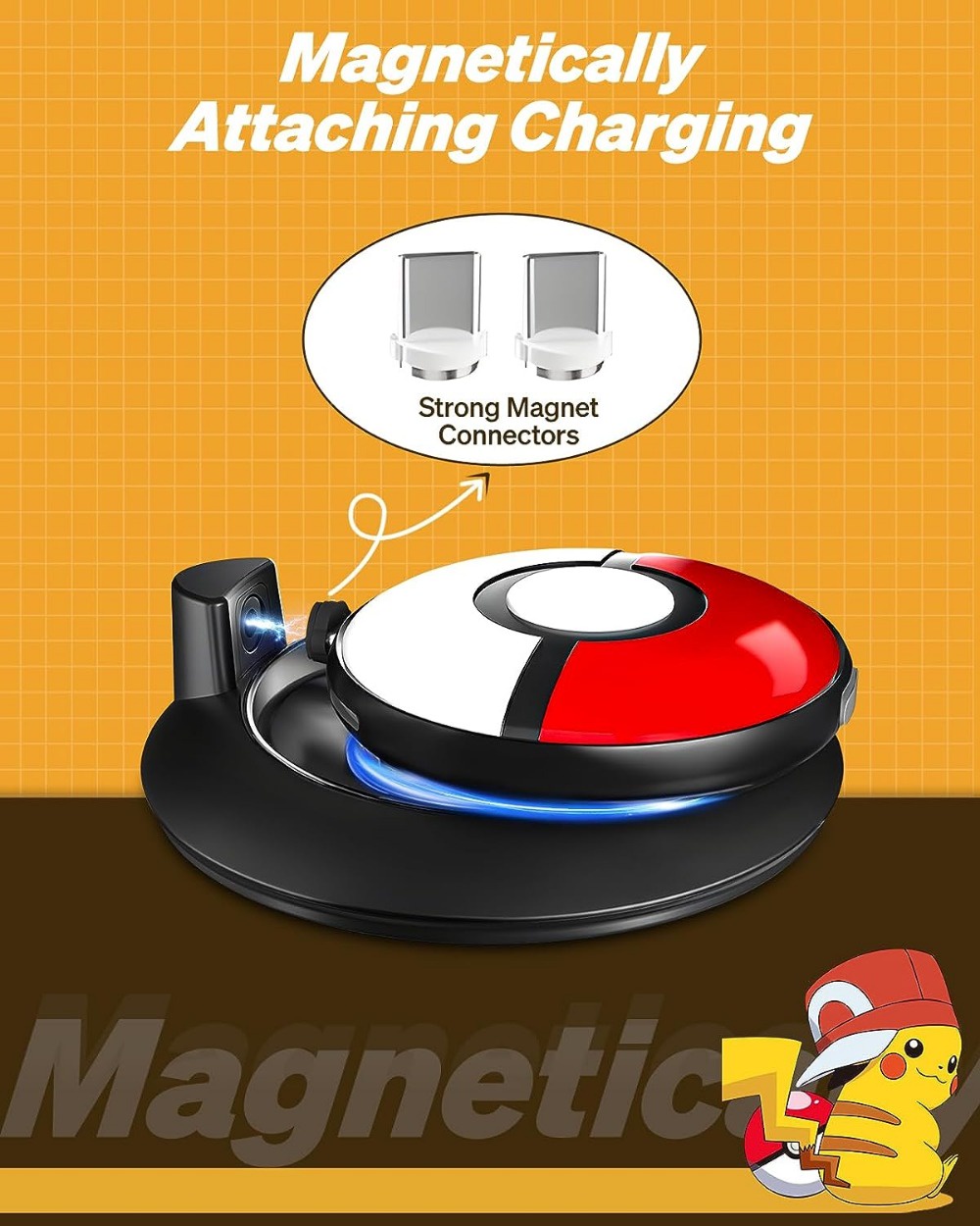 Charging Dock with Silicone Case for Nintendo Pokemon GO Plus + 2023 ...