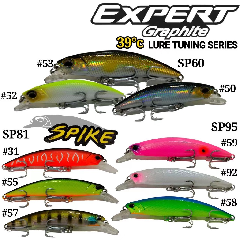 EXPERT GRAPHITE SPIKE 39℃ LURE TUNING SERIES | Shopee Malaysia