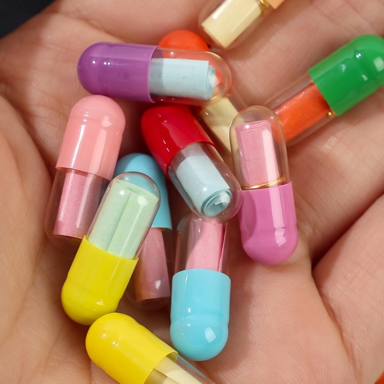 100PCS Message Capsules with Tiny Scroll Cute Smiley Love Letters Pills ...