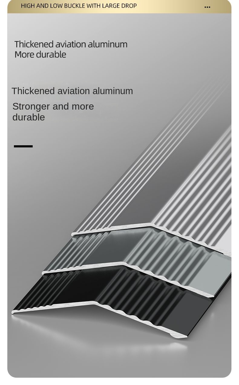 Aluminum Alloy High-Low Buckle Wooden Floor Blank Holding Groove ...