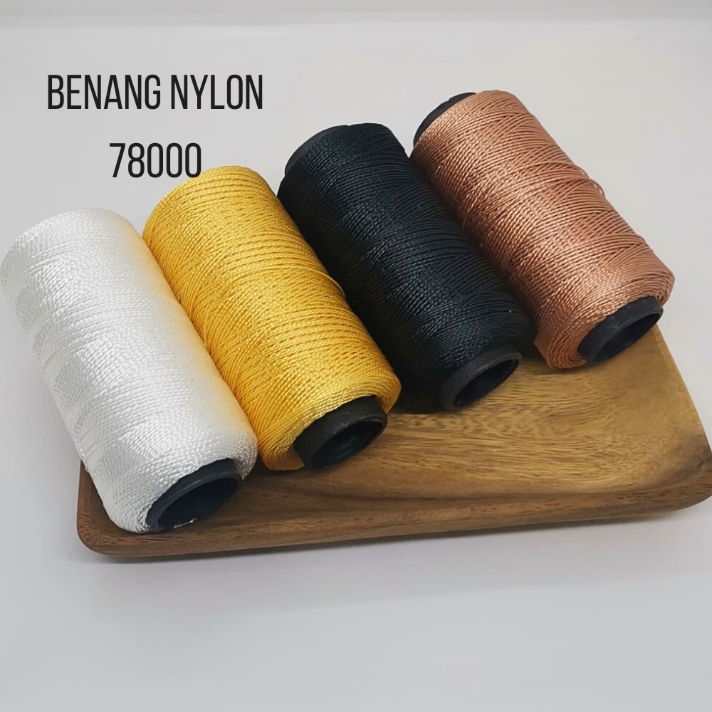 Benang Nylon Tebal 120meter Jahit Kasut/Leather/PU (78000) | Shopee ...