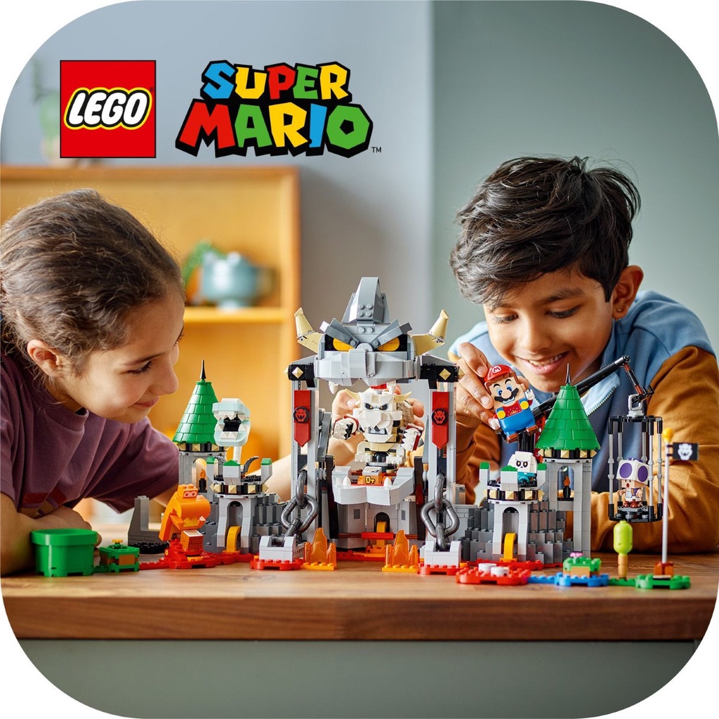 LEGO 71423 Super Mario Dry Bowser Castle Battle Expansion Set Building ...